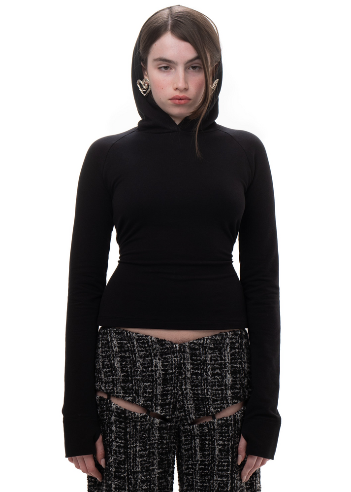 HOOD LONGSLEEVE TEE – Urte Kat